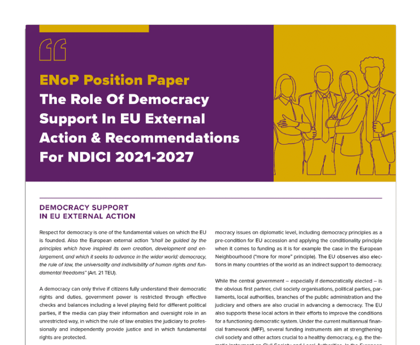 The Role Of Democracy Support In EU External Action & Recommendations ...